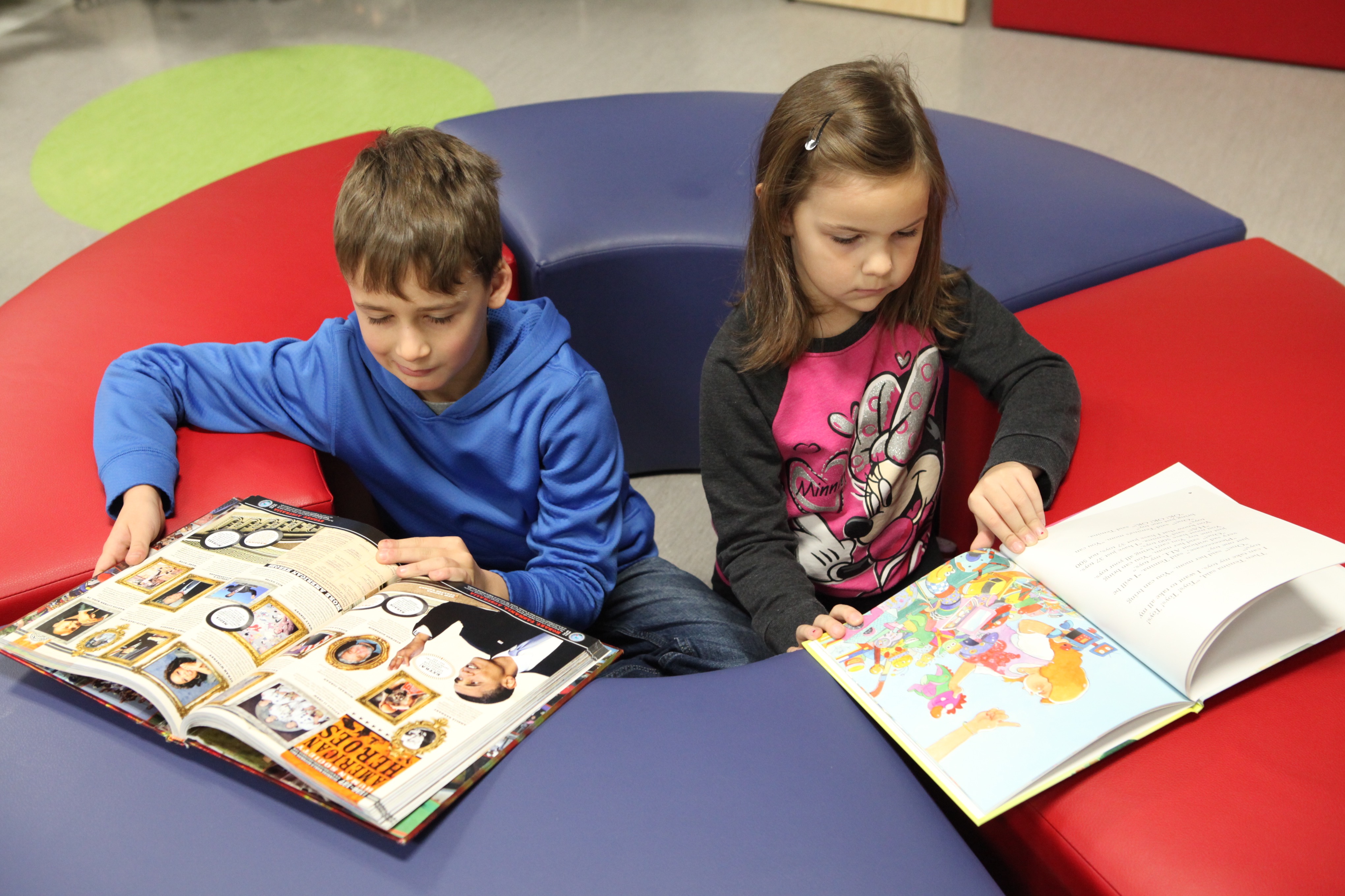 Learning Commons / Library - Buffalo Rubbing Stone School